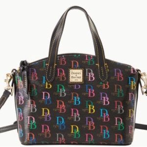 Dooney & Bourke | Bags | Db75 Ruby Multi Colored Crossbody Black Multi ...